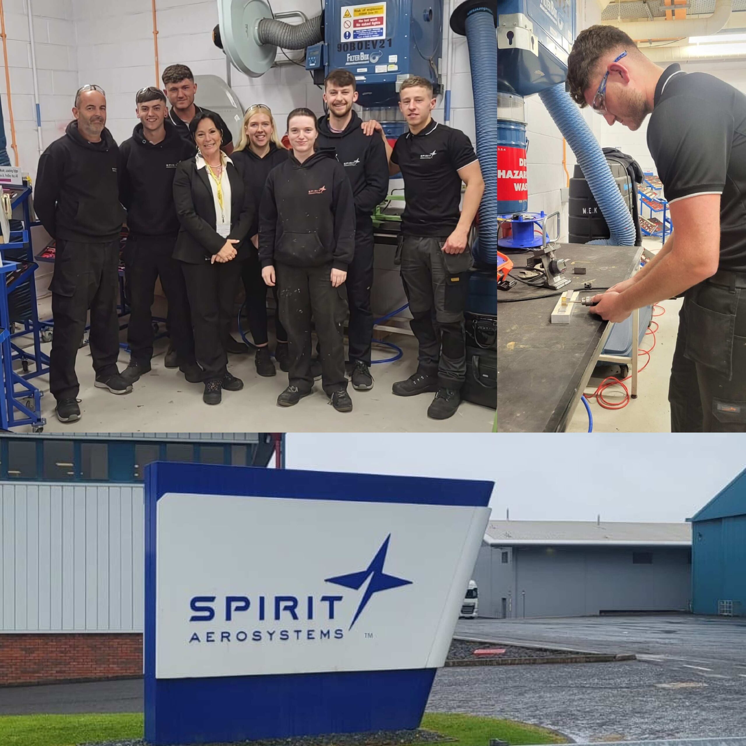 Flapper Peening Training at Spirit Aerosystems in Prestwick - Shockform ...